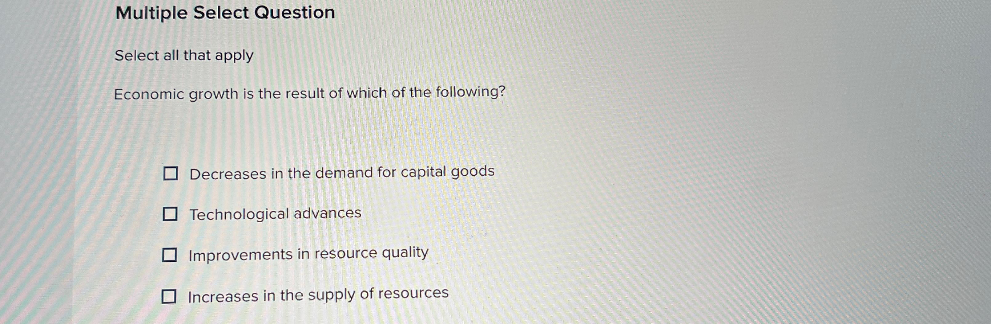 Solved Multiple Select QuestionSelect all that applyEconomic | Chegg.com