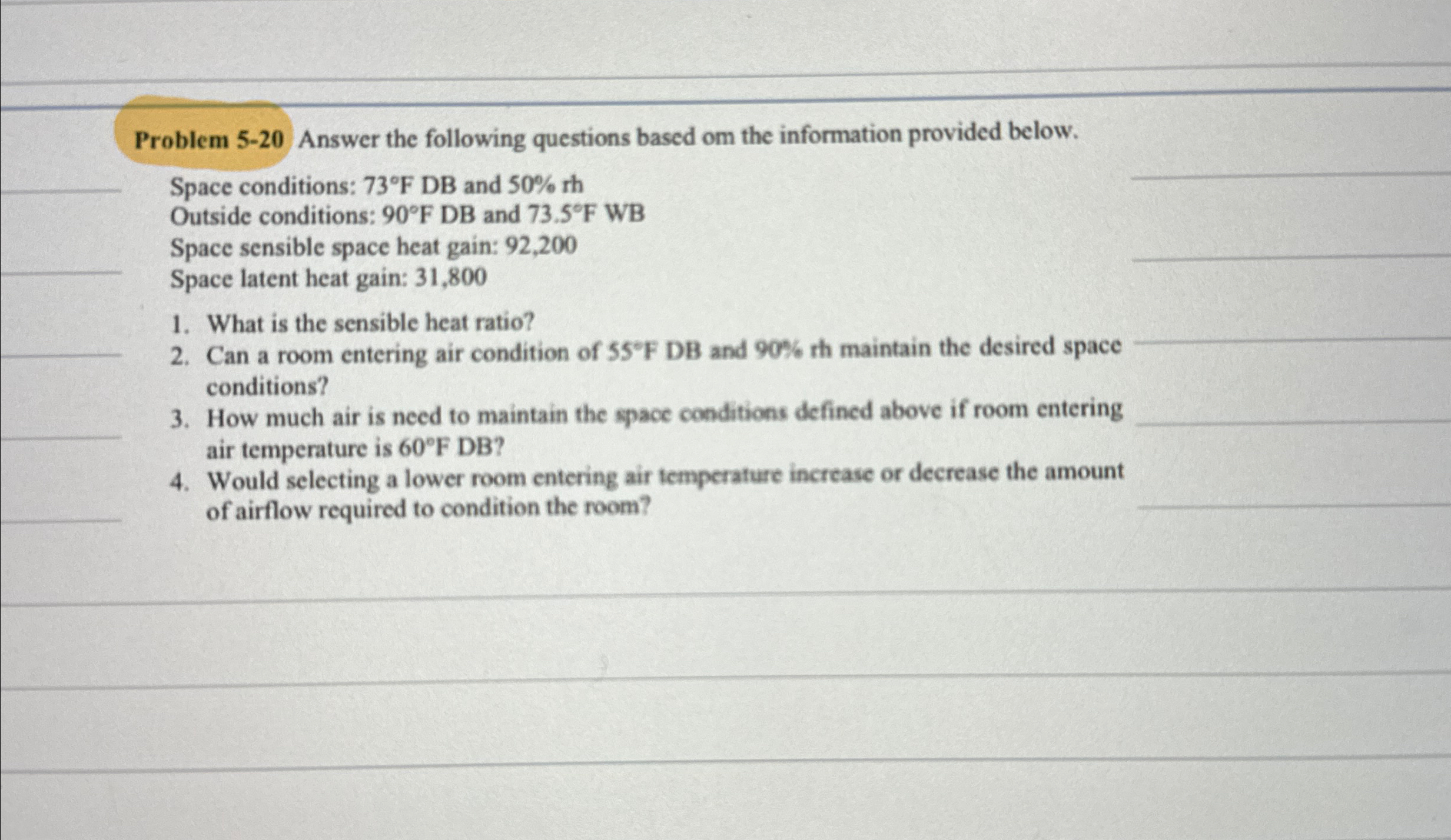 Solved Problem 5-20 ﻿Answer the following questions based om | Chegg.com