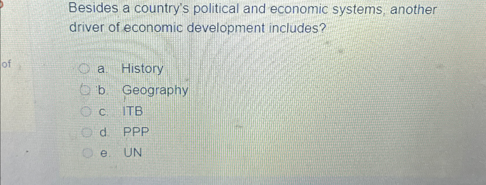 Solved Besides a country's political and economic systems, | Chegg.com