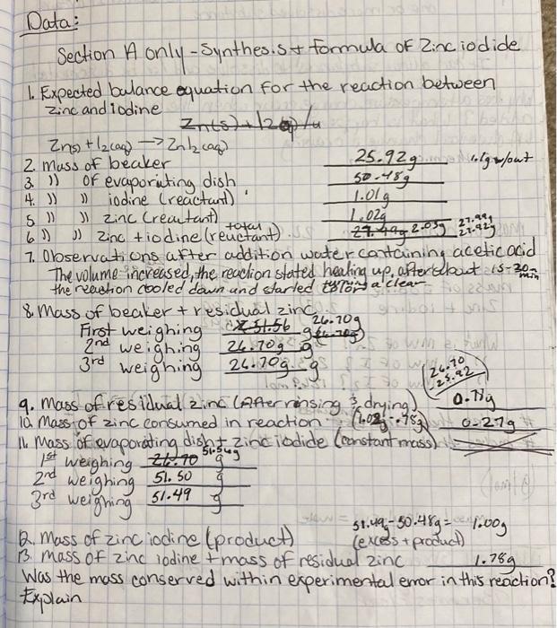 Hi!! Needed help determining and explaining if mass | Chegg.com