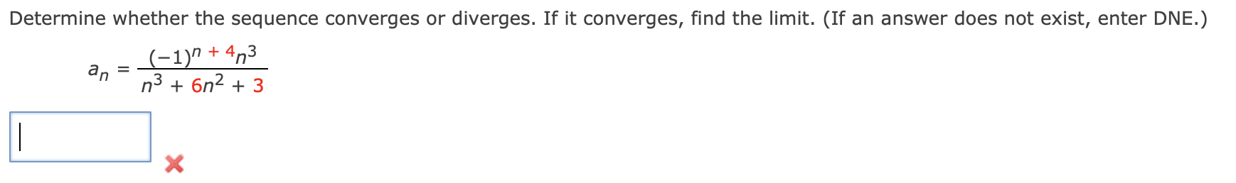 Solved Determine whether the sequence converges or diverges. | Chegg.com