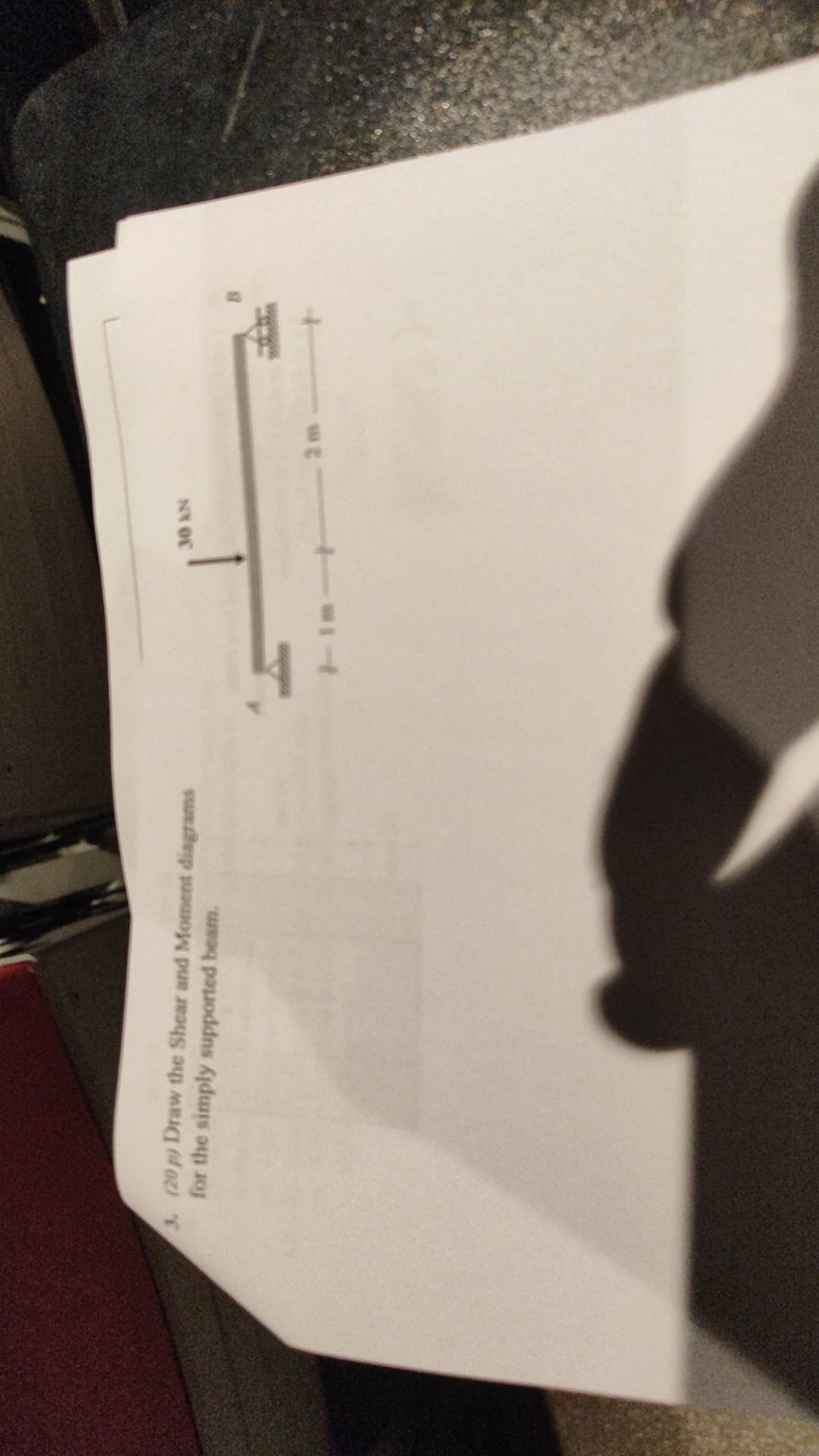Solved p) ﻿Draw the Shear and Momont diagrams for the simply | Chegg.com