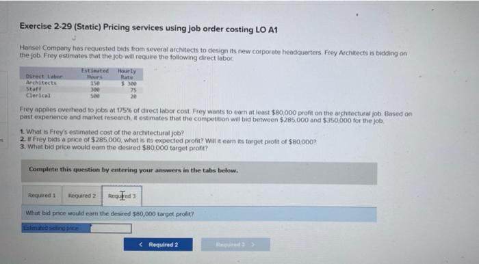 Solved 10 points 150 Rate $300 Architects Staff eBook y Juw | Chegg.com