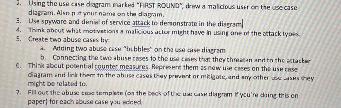 Solved use Spyware and Denial of Service attack to | Chegg.com