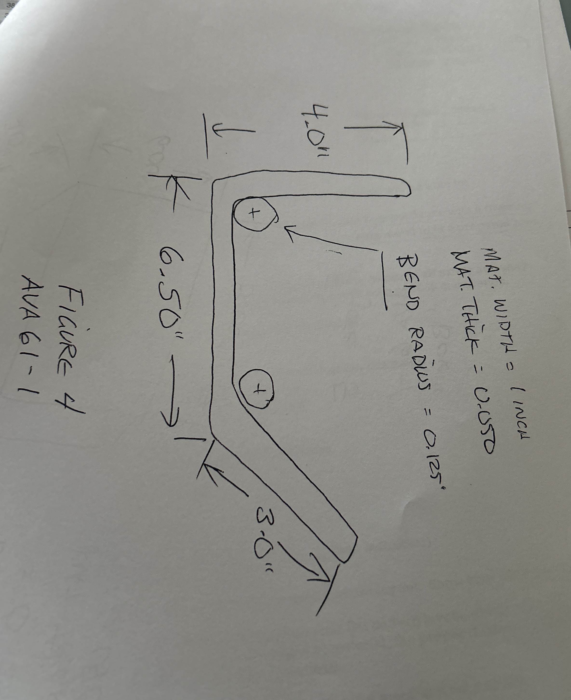 Solved Using drawing #4, ﻿develop a flat pattern layout. | Chegg.com
