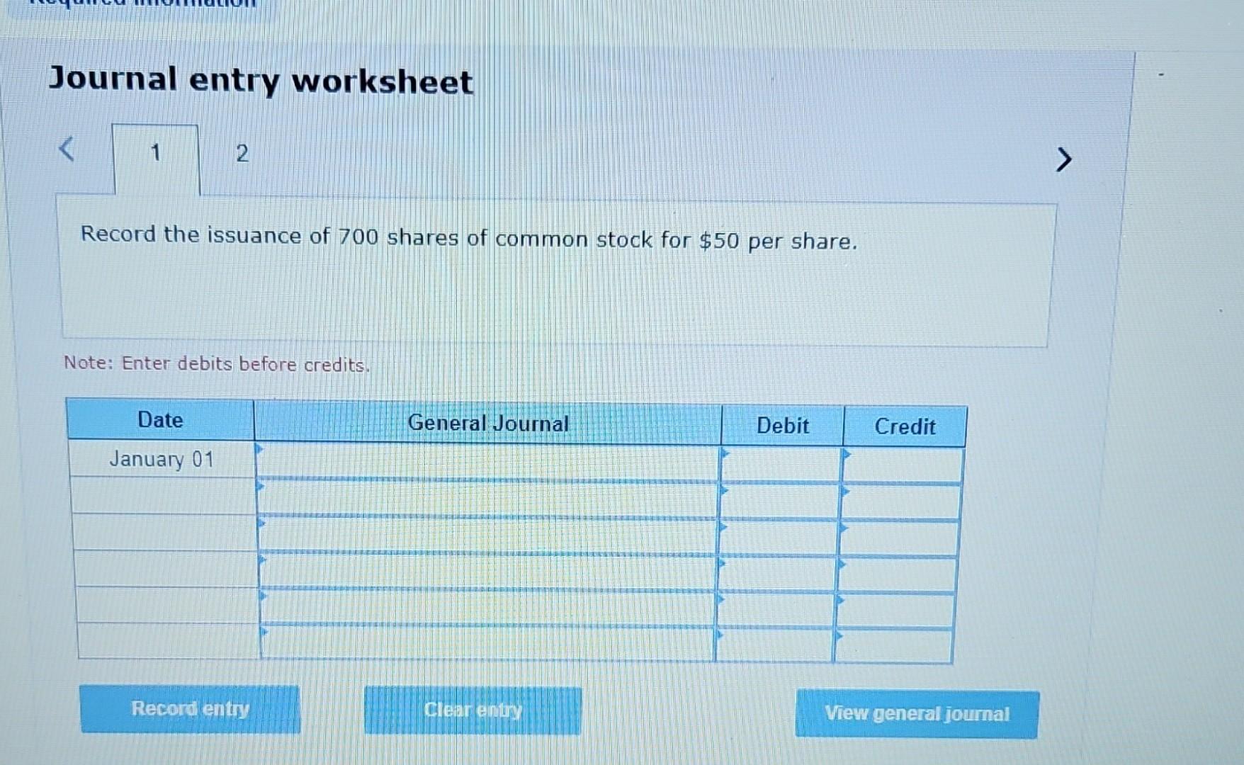 Solved Journal entry worksheet Record the issuance of 700 | Chegg.com