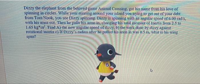 Solved Dizzy the elephant from the beloved game Animal | Chegg.com
