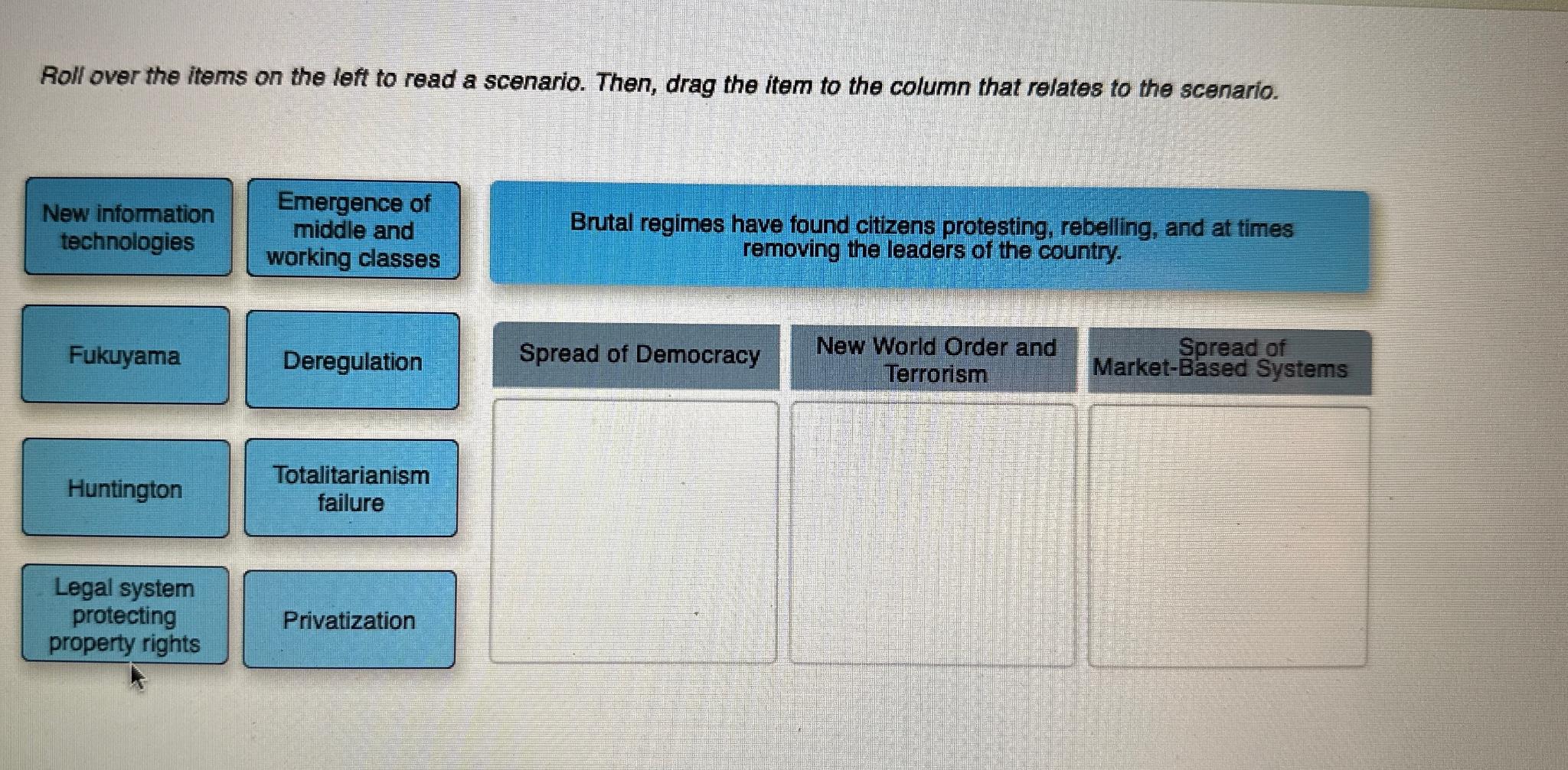 Solved Roll over the items on the left to read a scenario. | Chegg.com