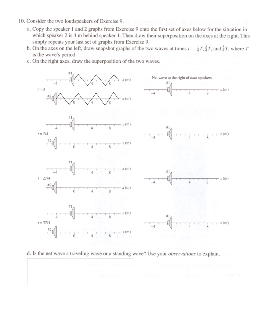 Solved Consider the two loudspeakers of Exercise 9.a. ﻿Copy | Chegg.com