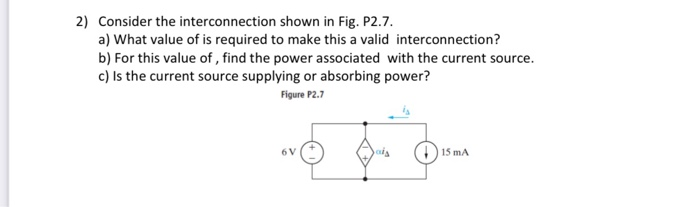 Solved 2) Consider the interconnection shown in Fig. P2.7. | Chegg.com