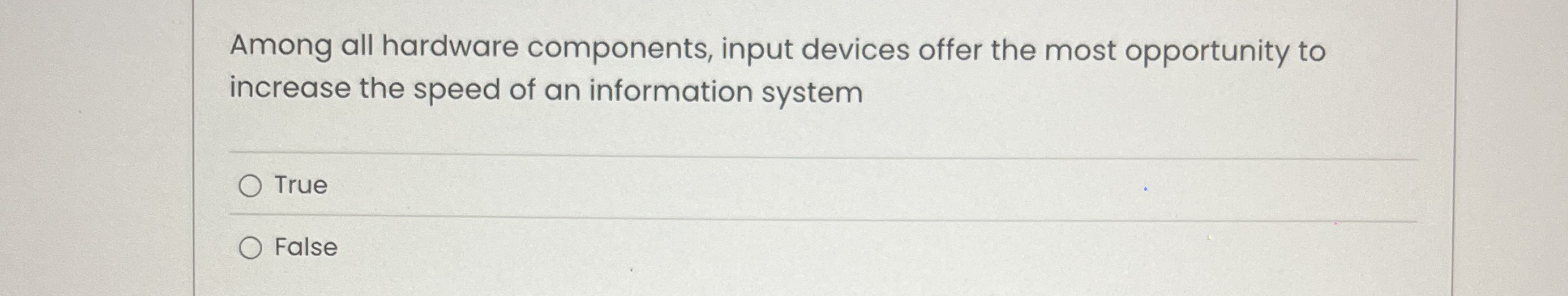 Solved Among all hardware components, input devices offer | Chegg.com