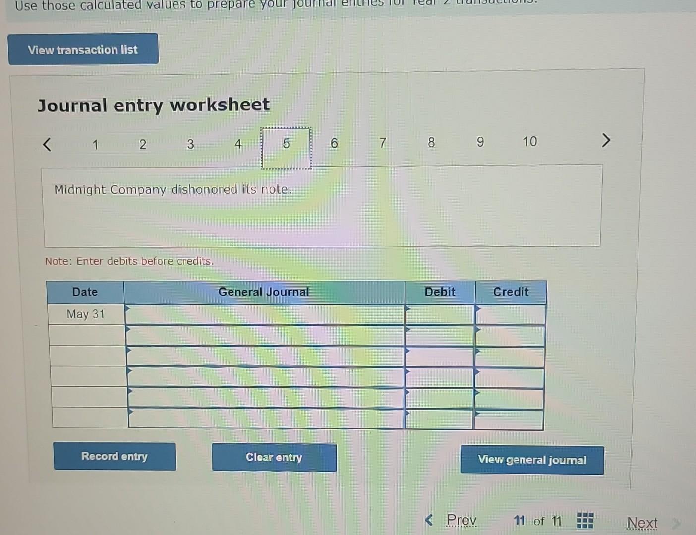 Solved Journal entry worksheet Received payment of principal | Chegg.com