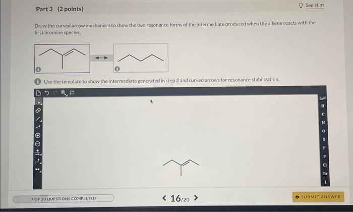 Solved 16 Question (5 points) Alkenes undergo radical | Chegg.com
