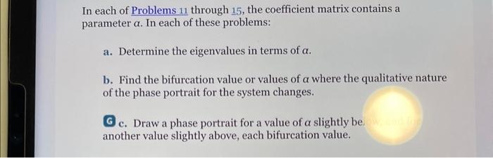 Solved In each of Problems 11 through 15 , the coefficient | Chegg.com