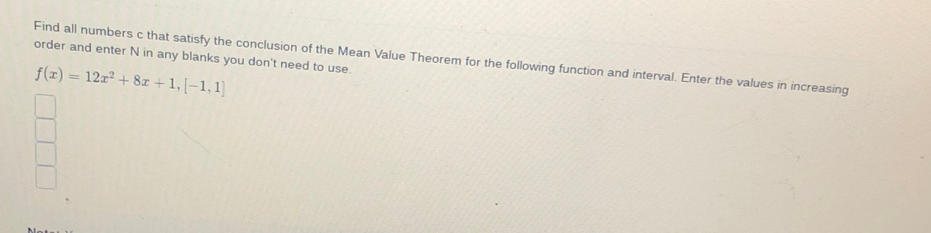 Solved Find all numbers c ﻿that satisfy the conclusion of | Chegg.com
