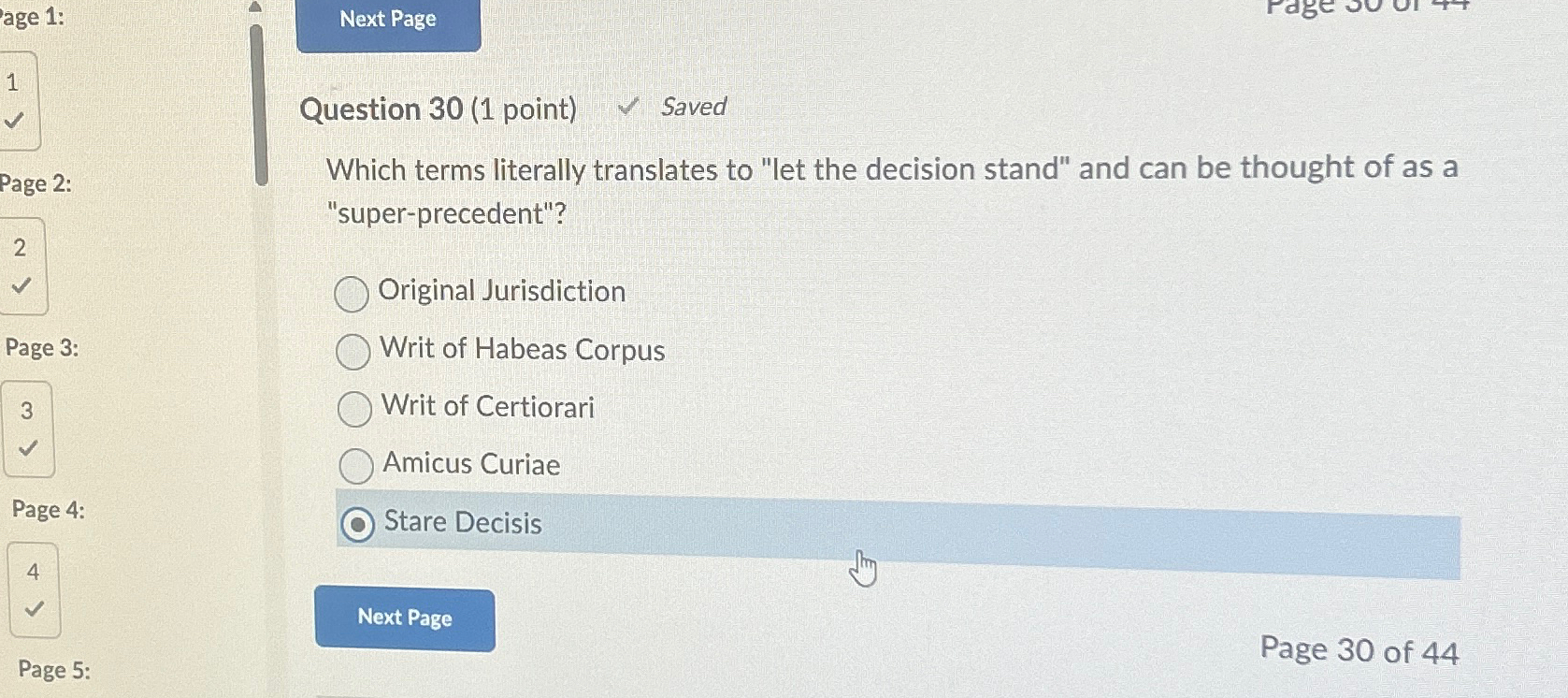 Solved Question 30 (1 ﻿point) ﻿SavedWhich terms literally | Chegg.com