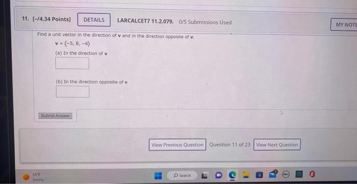[Solved]: Find a unit vector in the direction of ( mathbf