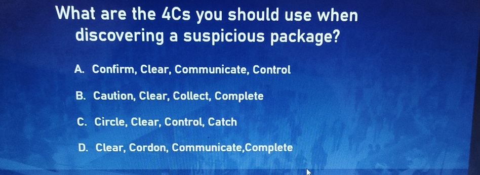 Solved What are the 4 ﻿Cs you should use when discovering a | Chegg.com