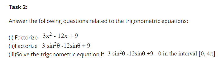 Solved Task 2:Answer the following questions related to the | Chegg.com