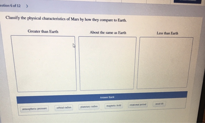 Solved estion 6 of 12 > Classify the physical | Chegg.com Solved estion 6 of 12 > Classify the physical | Chegg.com