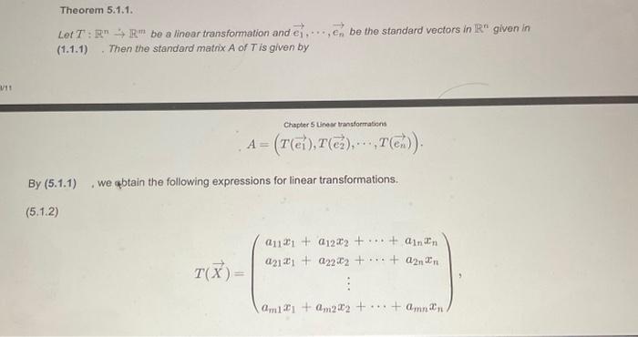 Solved 4. For each of the following linear transformations, | Chegg.com