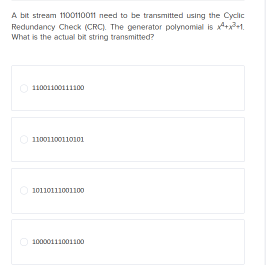 Solved A bit stream 1100110011 ﻿need to be transmitted using | Chegg.com