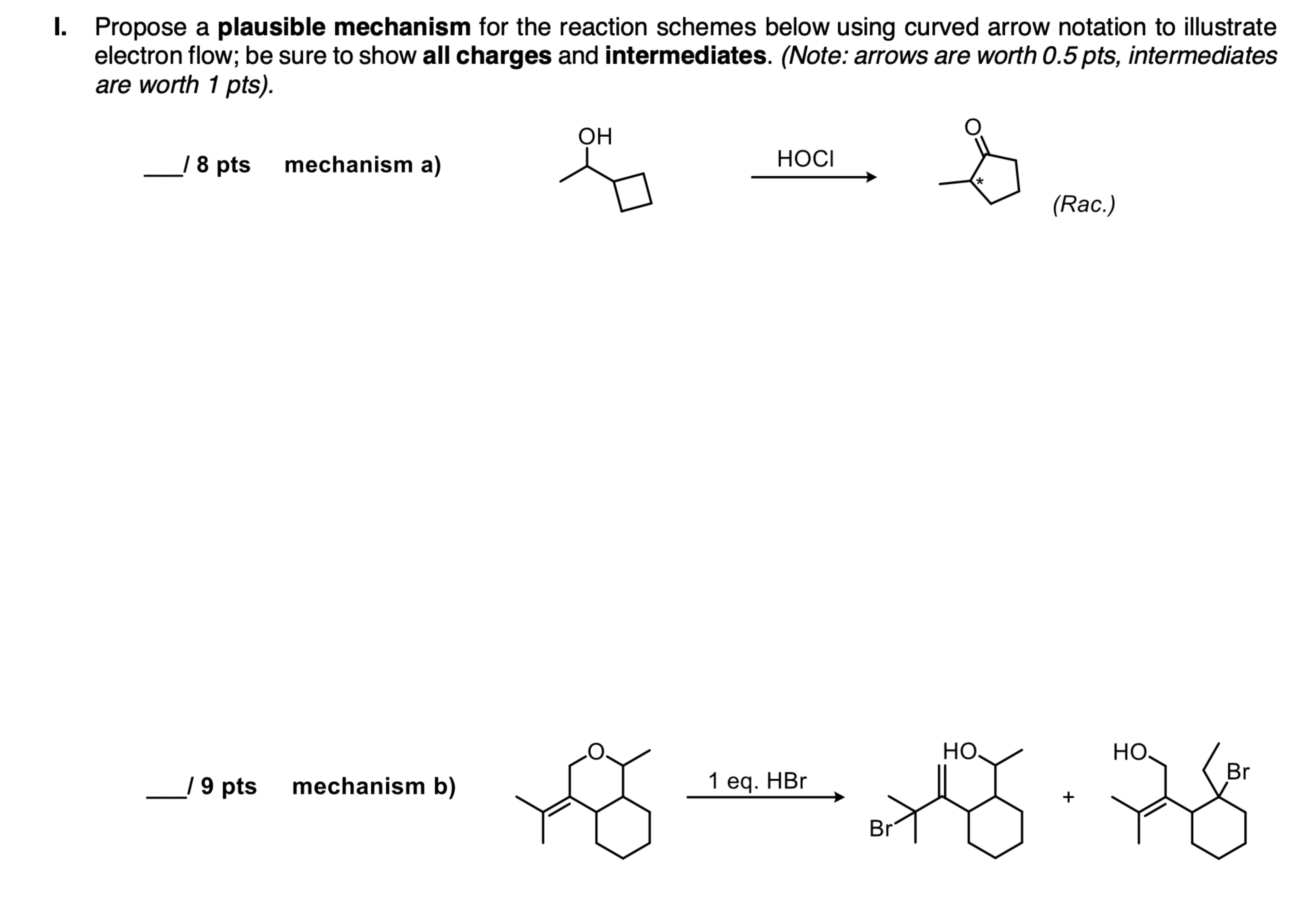 Solved Propose a plausible mechanism for the reaction | Chegg.com