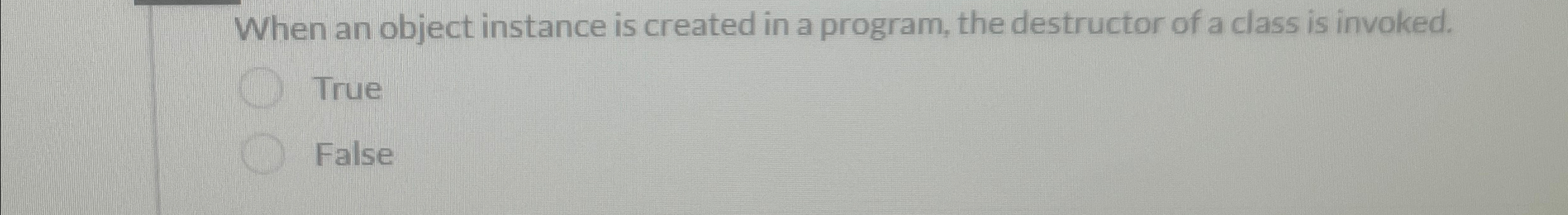 Solved When an object instance is created in a program, the | Chegg.com
