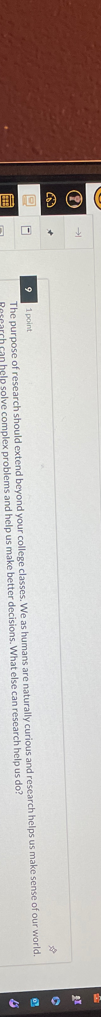Solved 91 ﻿pointThe purpose of research should extend beyond | Chegg.com