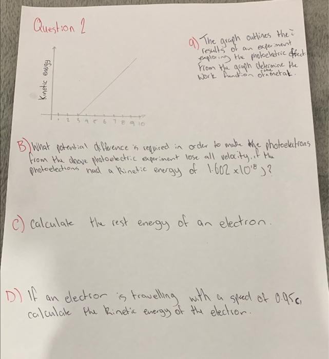 Solved Question 2 9) The graph outlines the results of an | Chegg.com