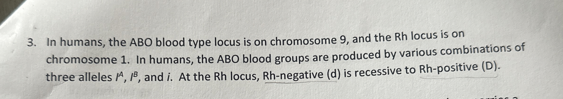 Solved In humans, the ABO blood type locus is on chromosome | Chegg.com Solved In humans, the ABO blood type locus is on chromosome | Chegg.com