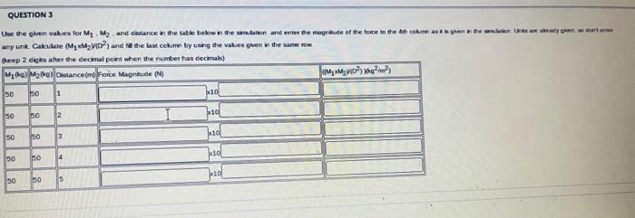 Solved ary unic Cakulate (M1xM2W(D2) and na the last cokmn | Chegg.com