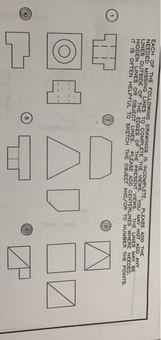 Solved EACH OF THE FOLLOWING DRAWINGS IS INCOMPLETE. PLEASE | Chegg.com