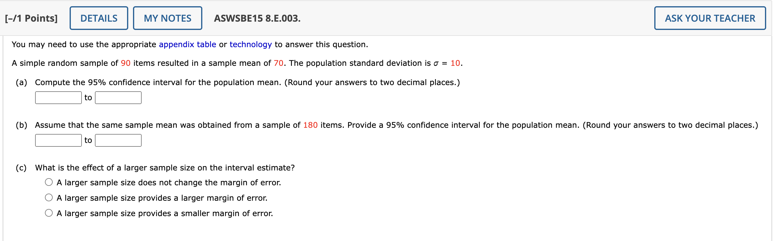 Solved You may need to use the appropriate appendix table or | Chegg.com