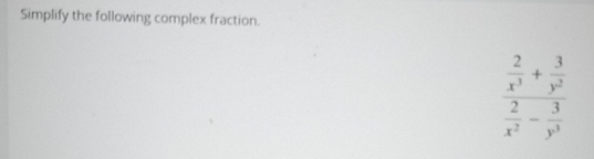 Solved Simplify the following complex | Chegg.com