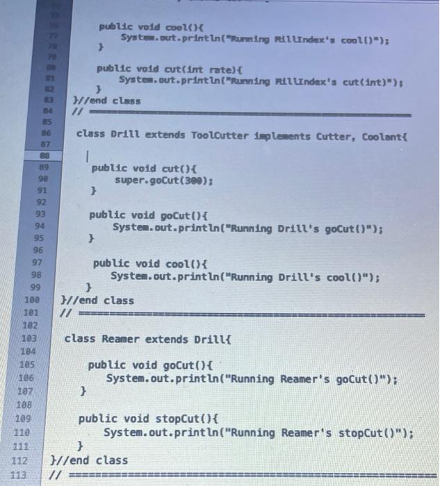 Solved What is the output when executing line 34: public | Chegg.com