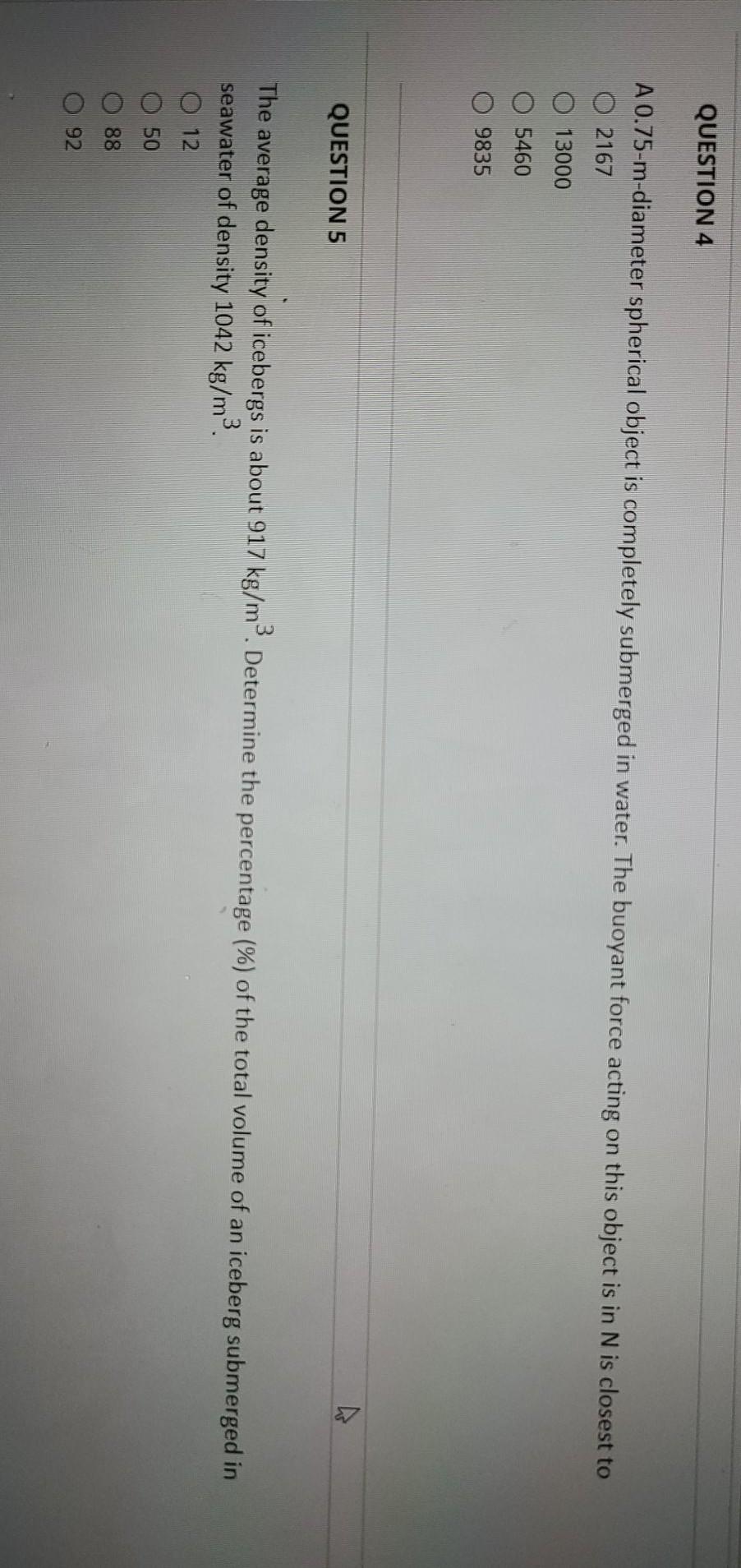 Solved QUESTION 1 The weight in N of a 3.5-kg mass is | Chegg.com