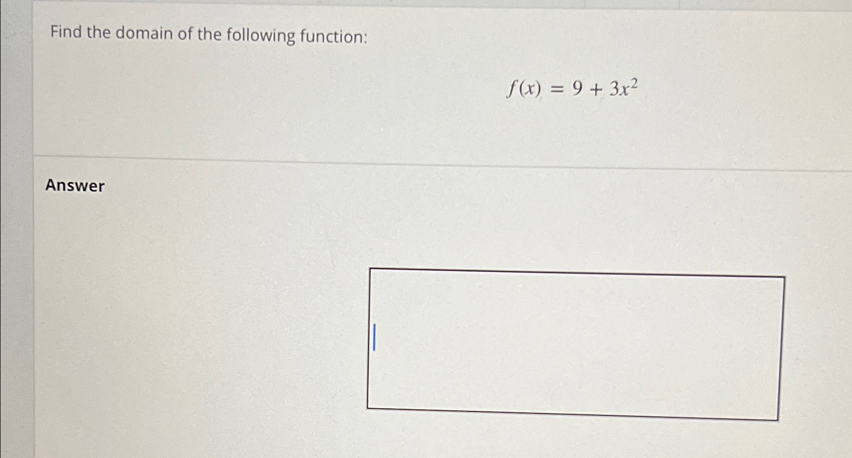 Solved Find the domain of the following | Chegg.com