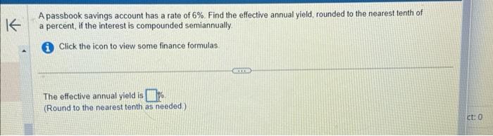 Solved A passbook savings account has a rate of 6%. Find the | Chegg.com