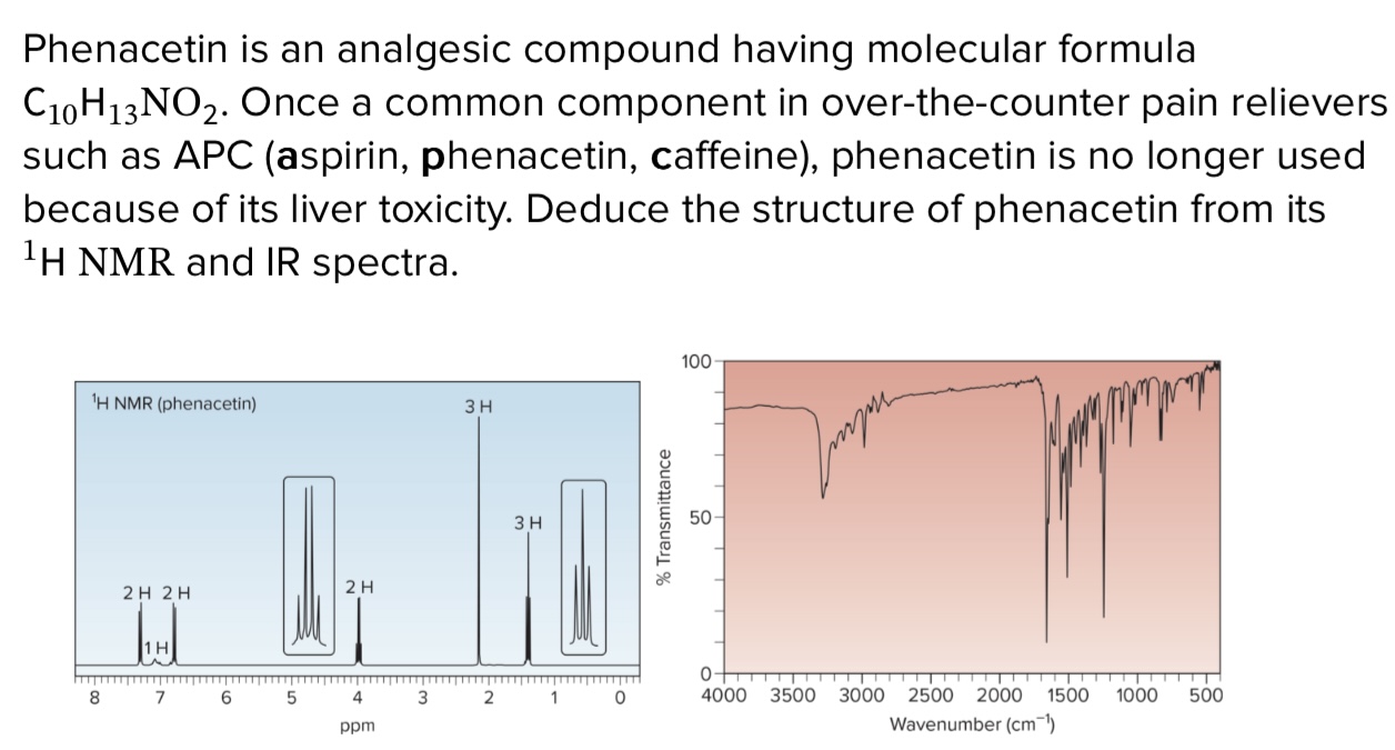 Solved Phenacetin is an analgesic compound having molecular | Chegg.com