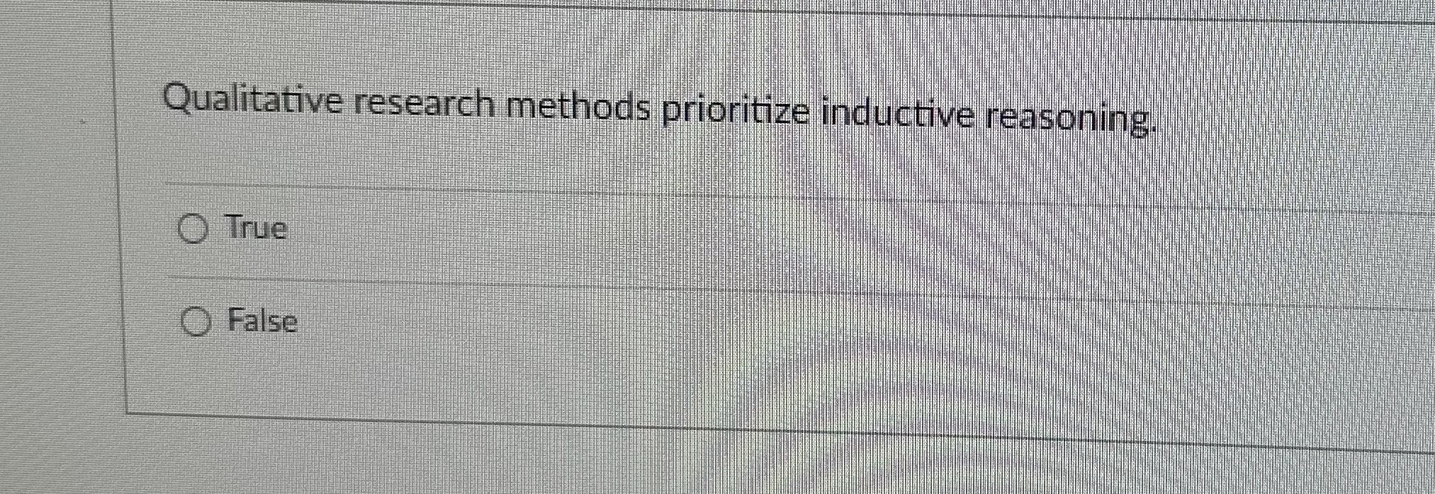 Solved Qualitative research methods prioritize inductive | Chegg.com