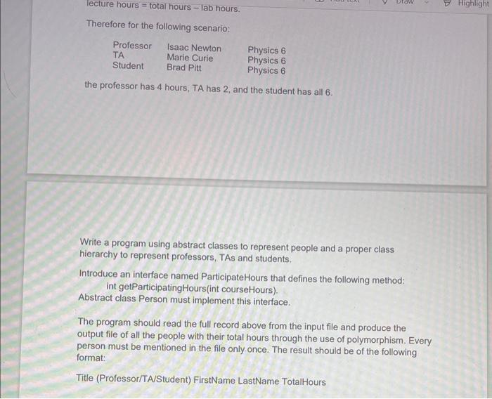 Solved please make sure interfaces and polymorphism is used | Chegg.com Solved please make sure interfaces and polymorphism is used | Chegg.com