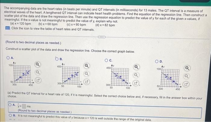 Solved he accompanying data are the heart rates (in beats | Chegg.com