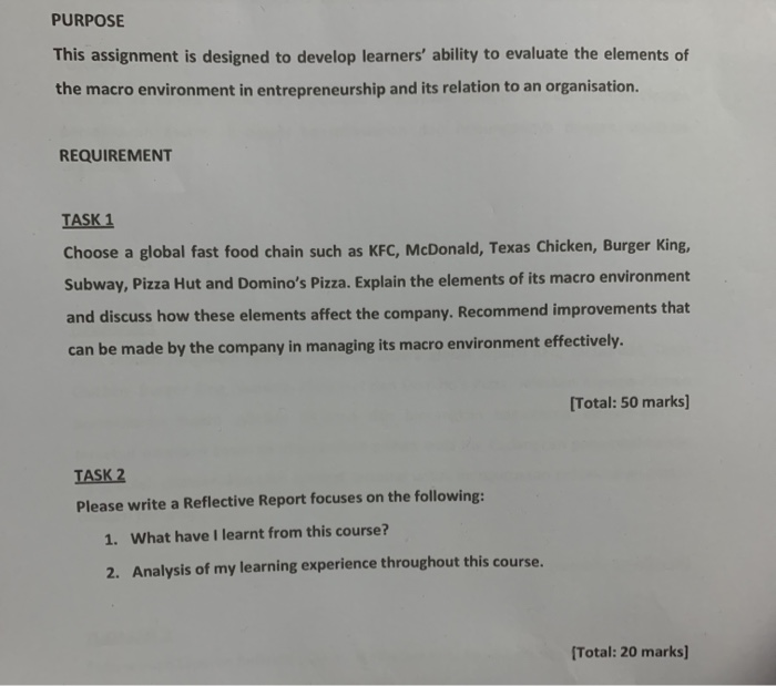 Solved PURPOSE This assignment is designed to develop | Chegg.com