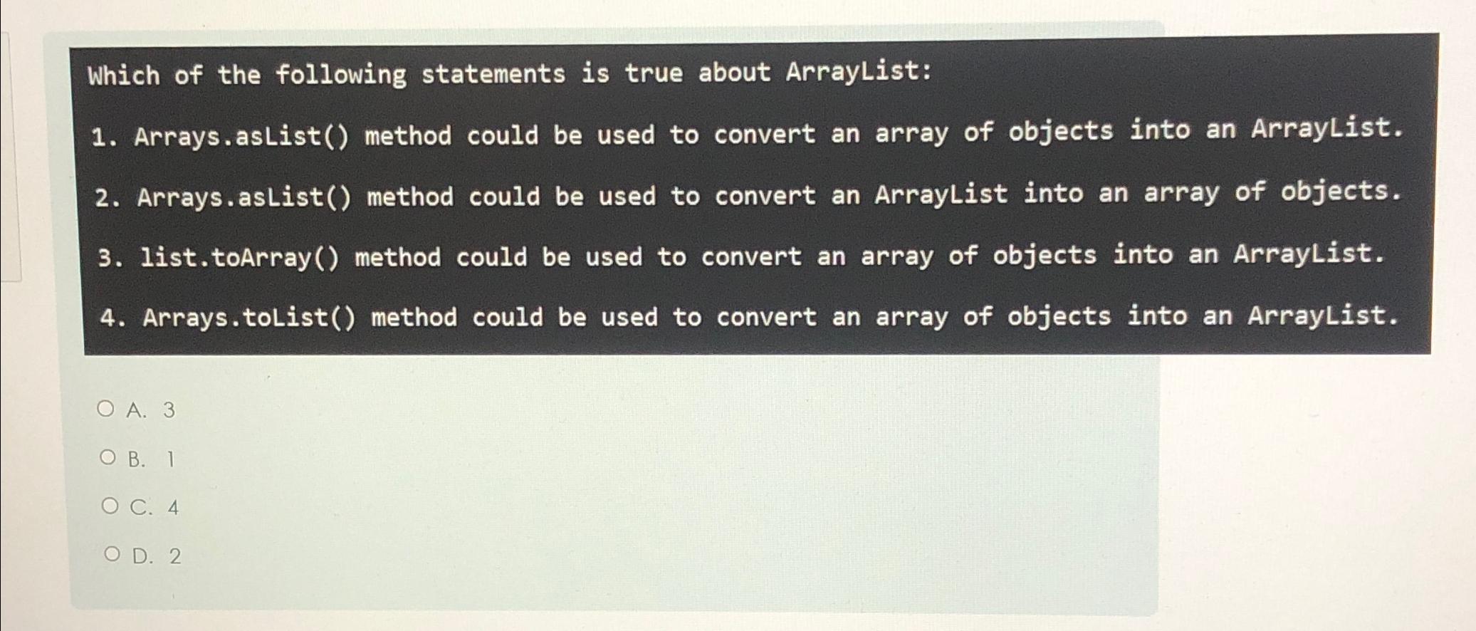 Solved Which of the following statements is true about | Chegg.com