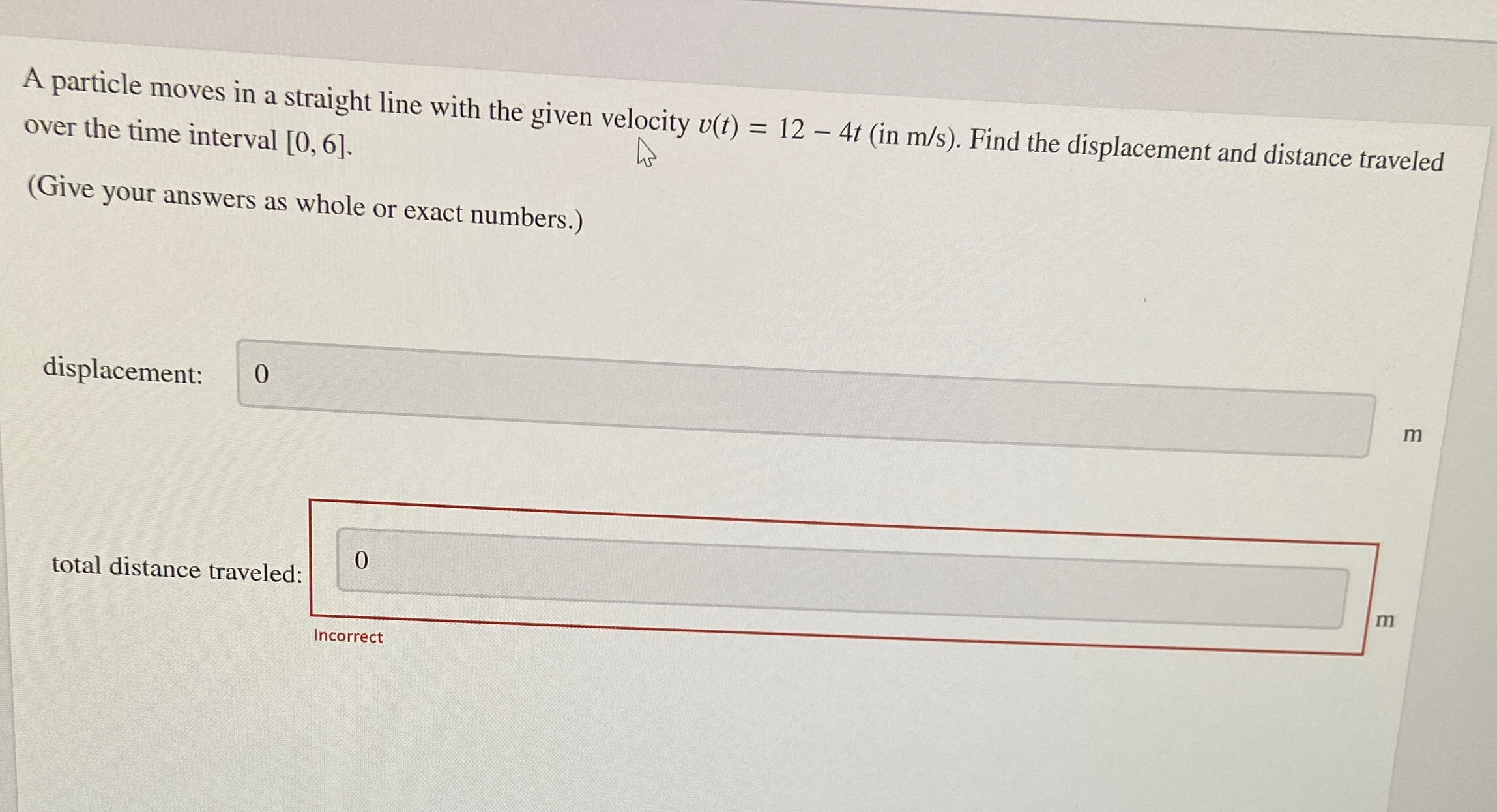 Solved A particle moves in a straight line with the given | Chegg.com