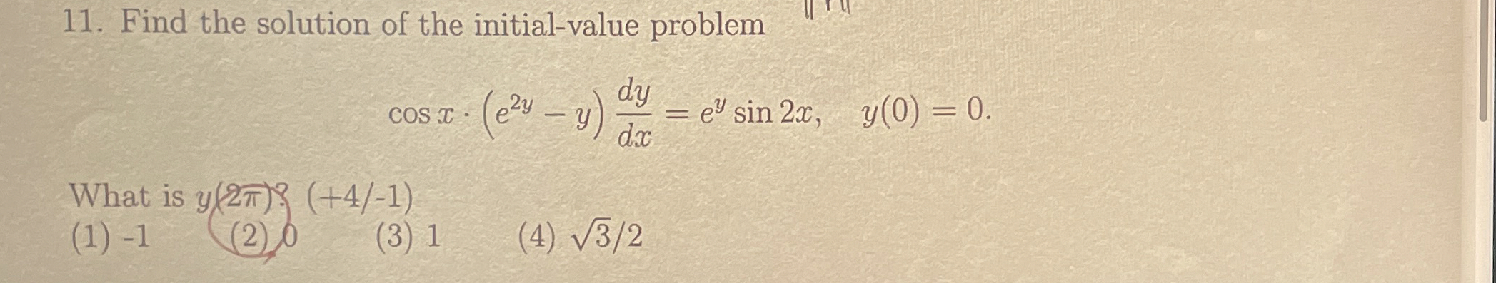 Solved Find the solution of the initial-value | Chegg.com
