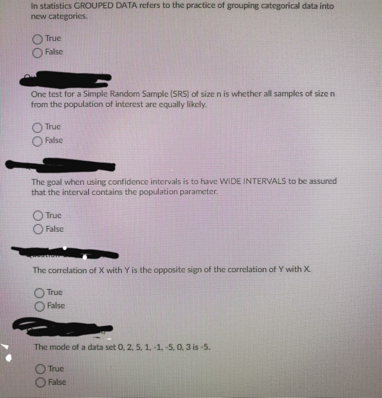 Solved In statistics GROUPED DATA refers to the practice of | Chegg.com