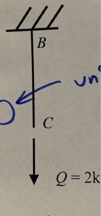 Solved σ=A0Pε=L0δE=εσδ=Lf−L0δ=AEPL1k=1kip=1000lb Problem 1. | Chegg.com
