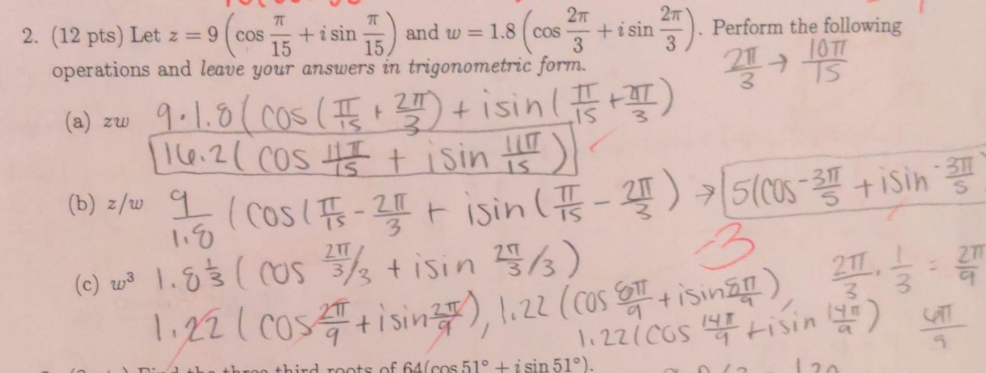 Solved can you show me what I did wrong for part | Chegg.com